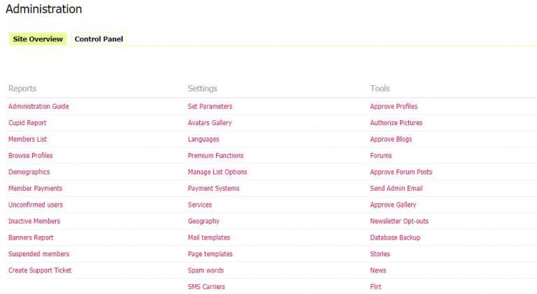 Dating Website Software