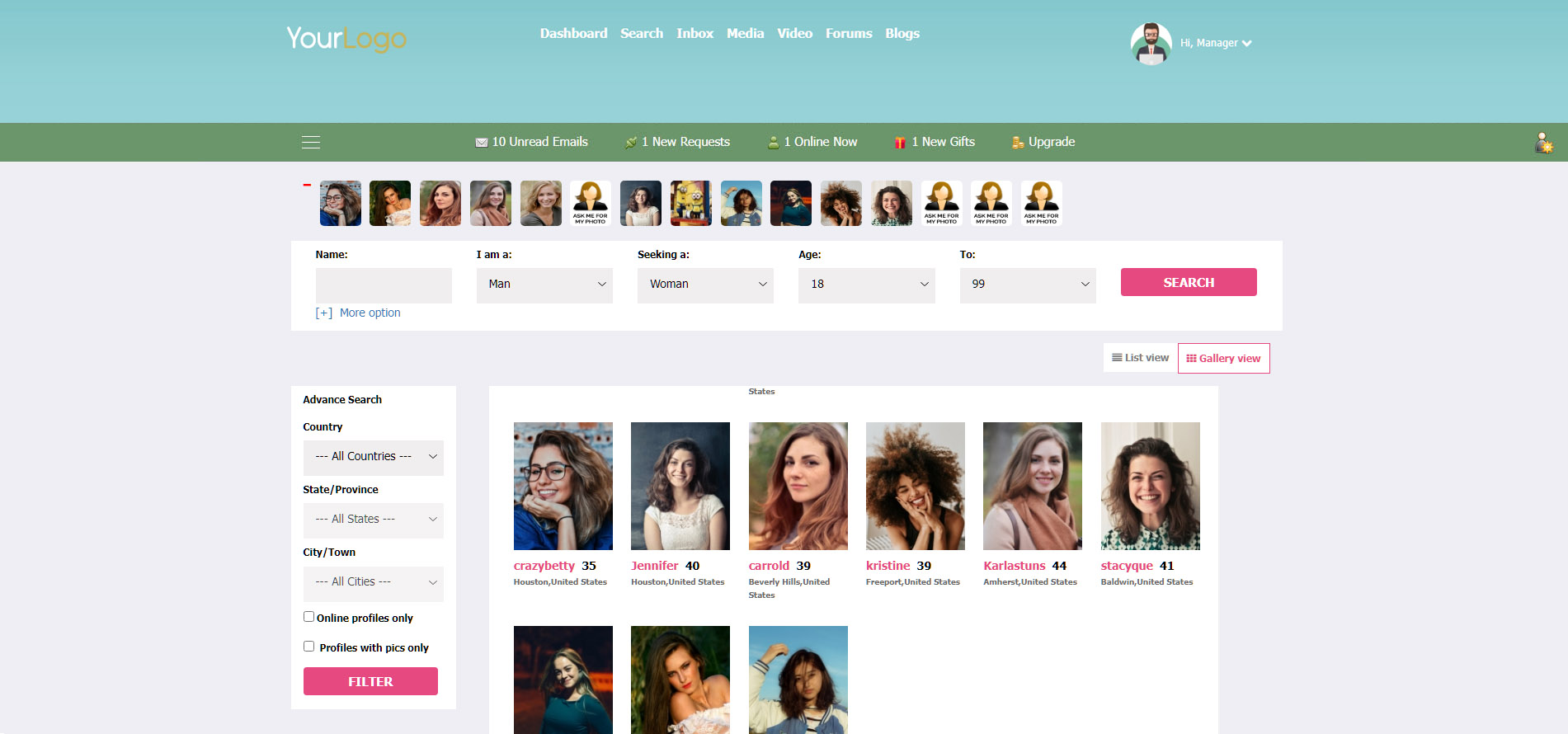 Dating Software Features